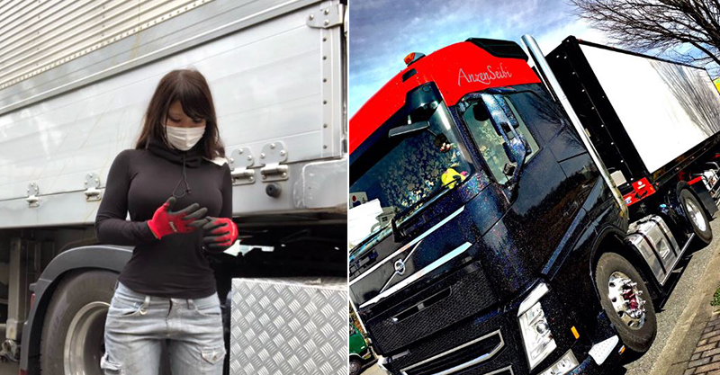 超胸卡車妹「天天金髮＋短裙」出車上工 水蛇腰鑽出車廂…收件人搶排隊領貨！ | TEEPR 亮新聞